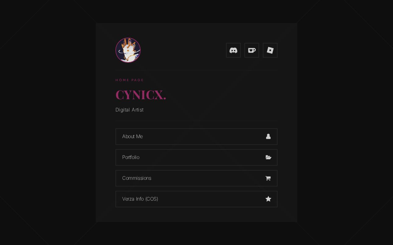 Cynicx's Carrd